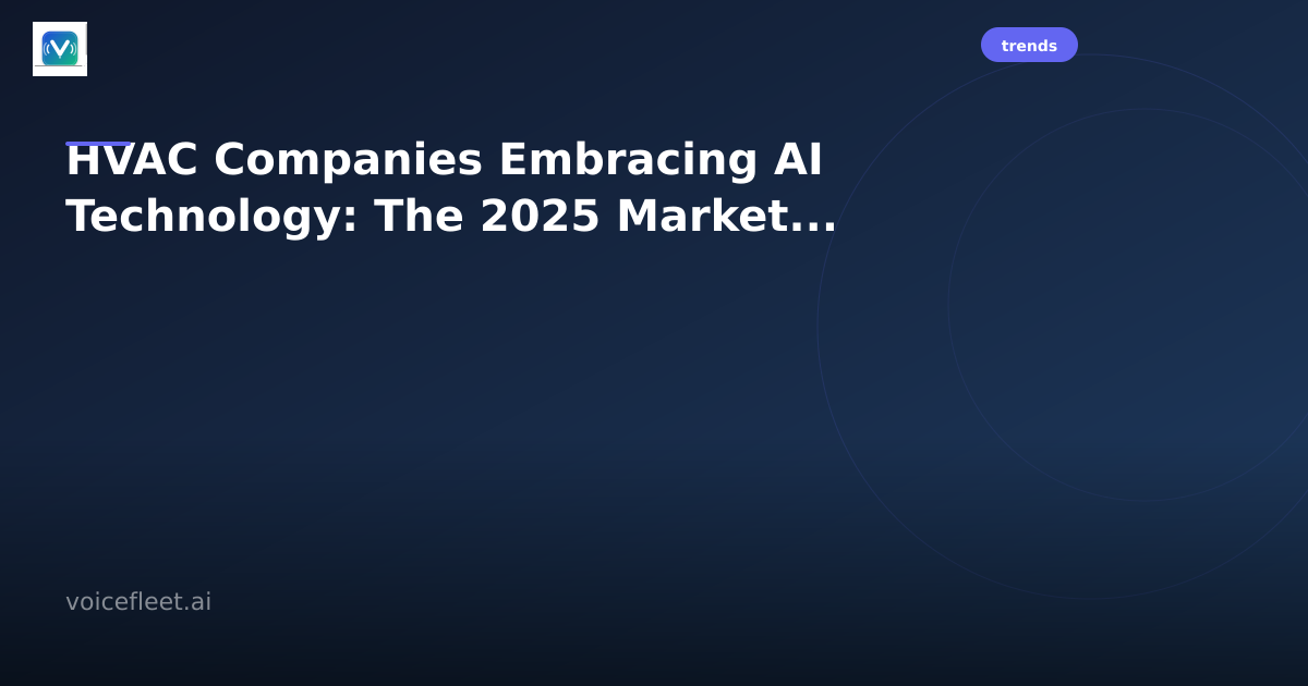 HVAC AI Adoption Reaches 58% in 2025: Market Trends & ROI Data